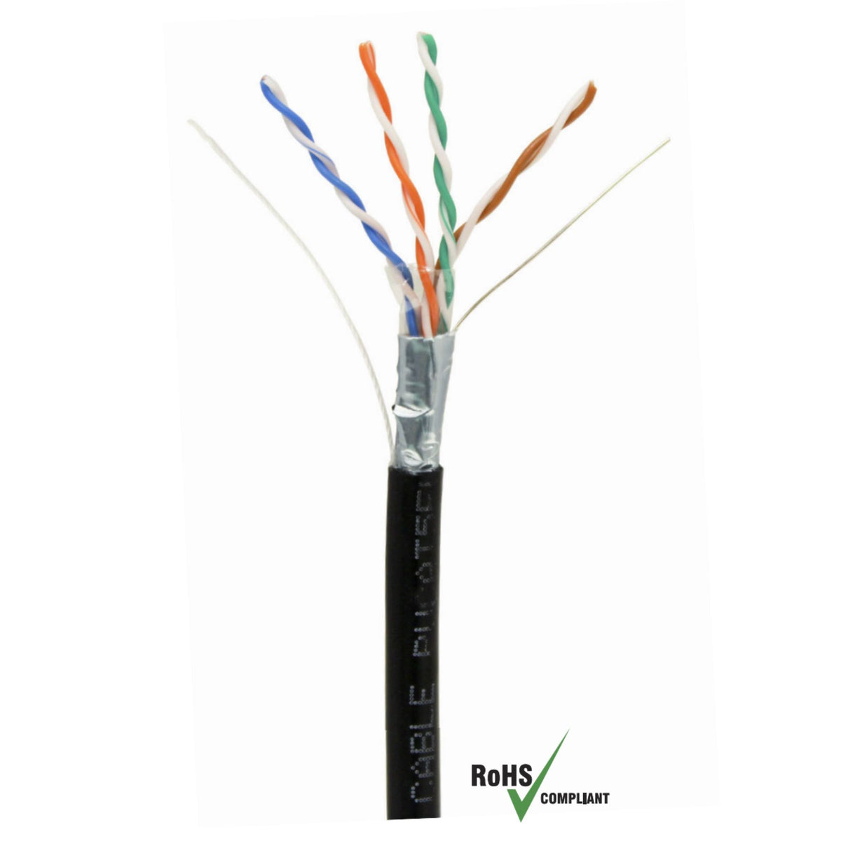 PerfectVision Category 5e Cable Shielded, Reel-in-Box [PVCAT5FUTPO-BLK ...