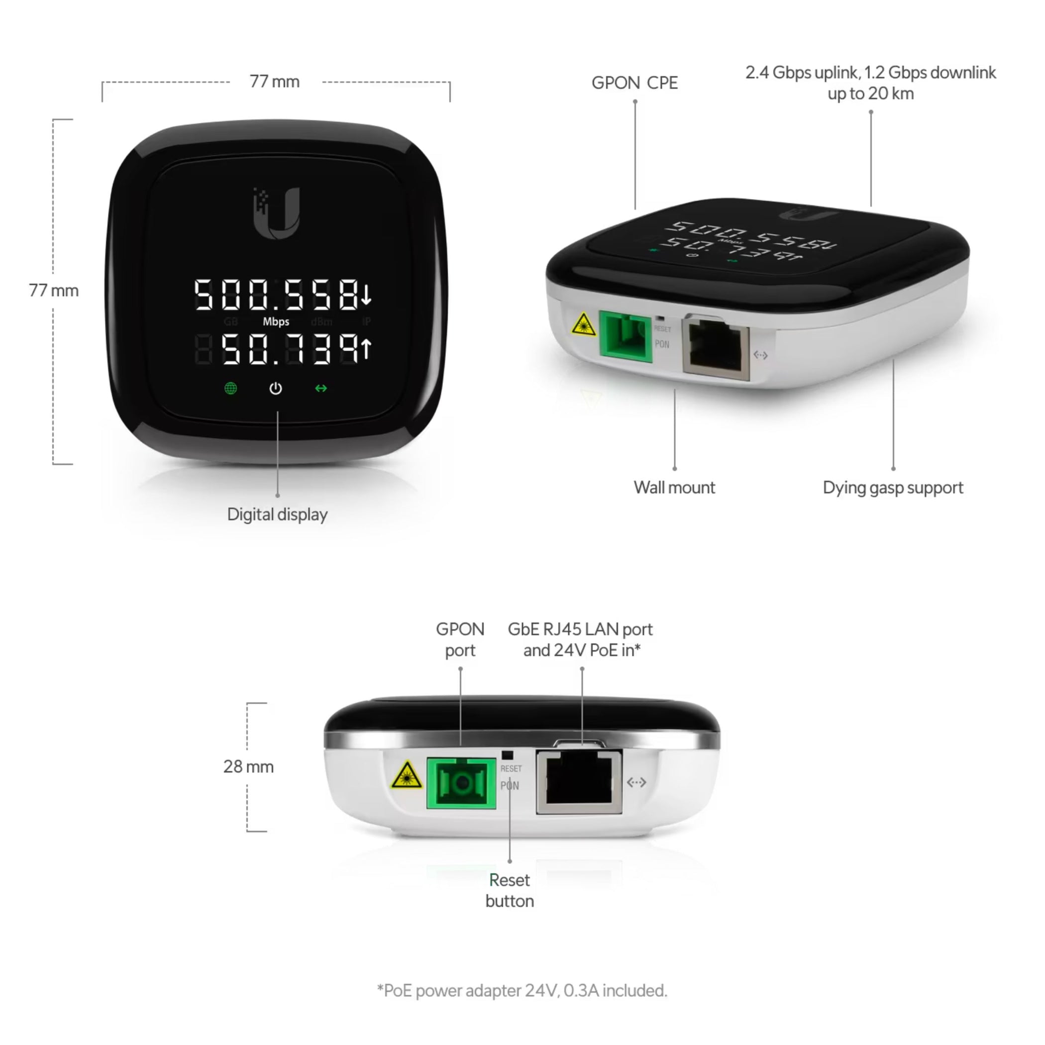 Ubiquiti UFiber NanoG GPON Optical Network Unit [UF-Nano] — Baltic Networks